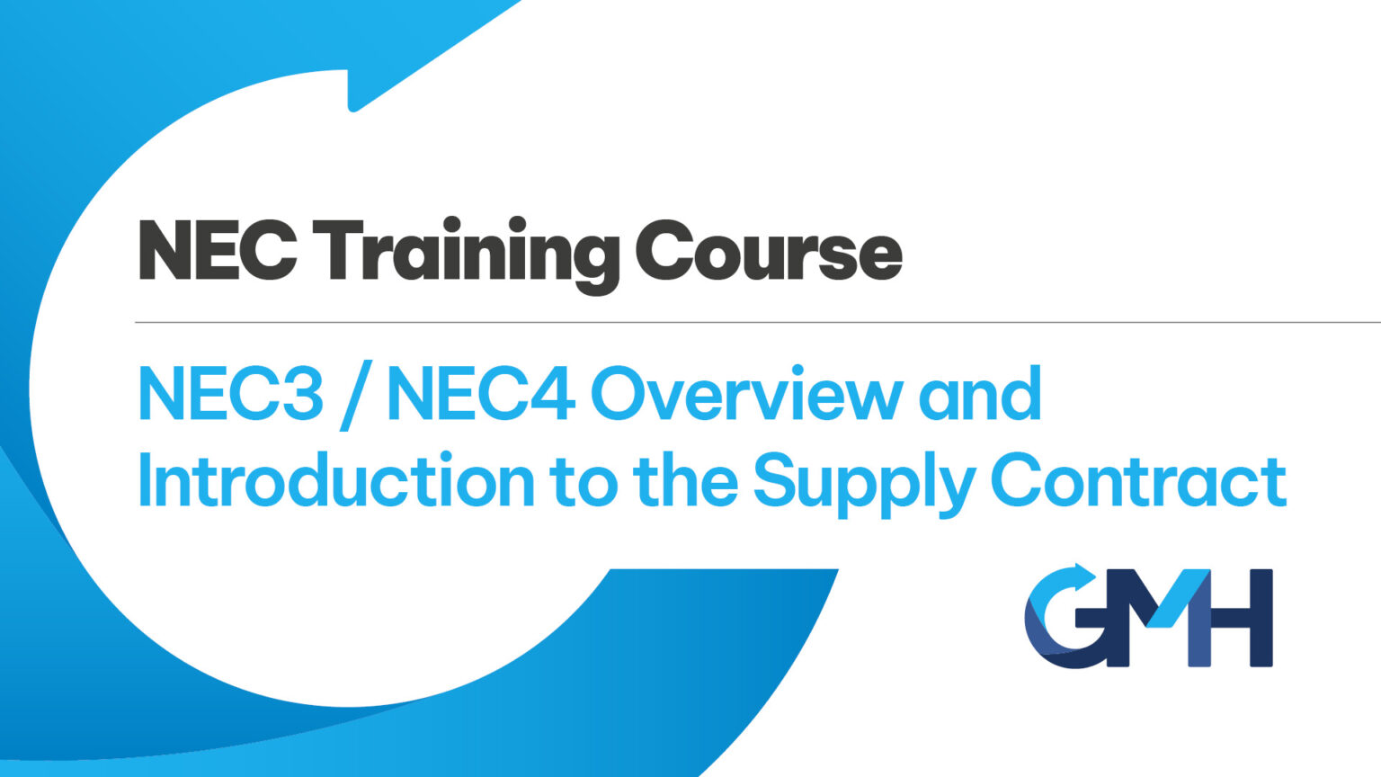 NEC3 & NEC4 Training Courses